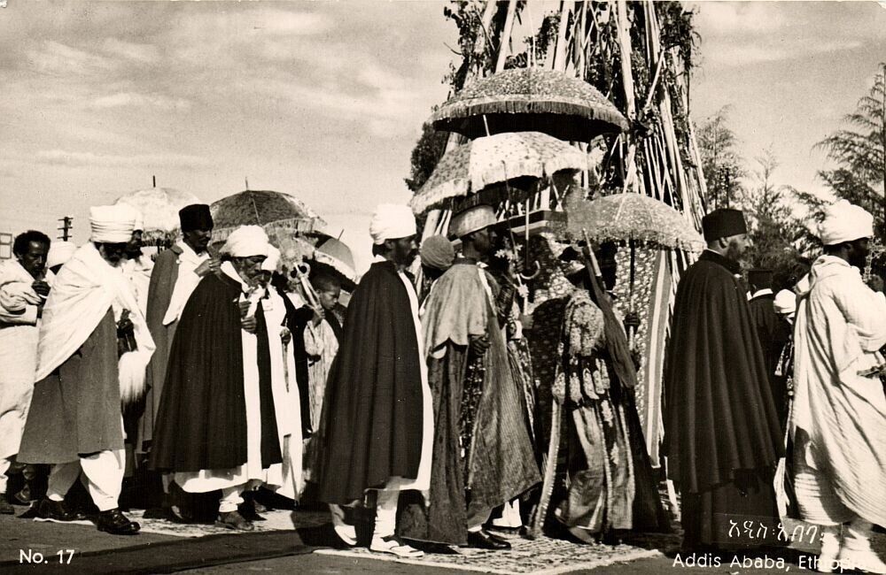 ethiopia, ADDIS ABABA, The Feast of Meskel (1950s) RPPC Postcard ...