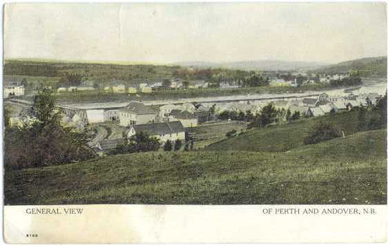 View of Perth and Andover, New Brunswick, Canada ???? Divided Back ...