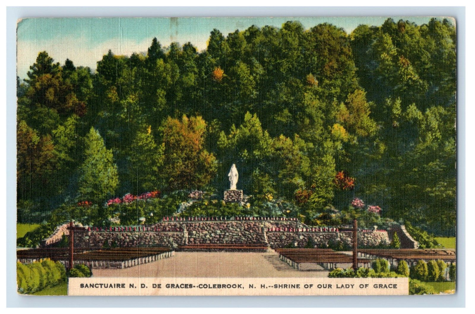 Vintage Shrine Of Our Lady Of Grace Postcard P203E | Other / Unsorted ...