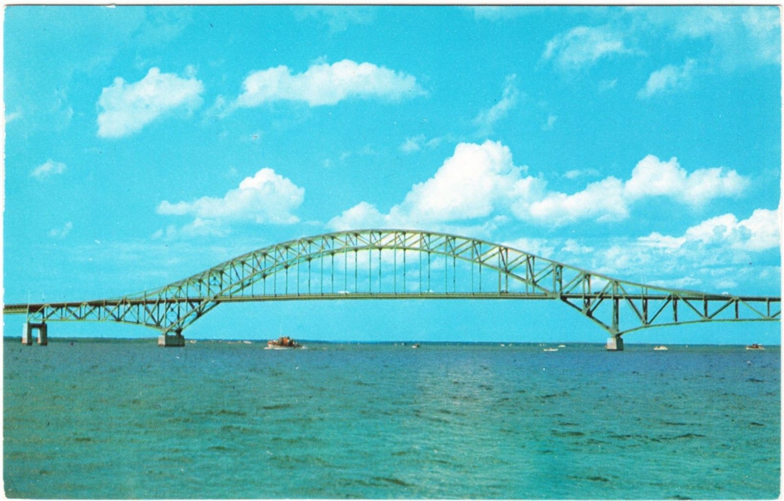 Captree Parkway Fire Island Inlet Bridge Long Island NY 1960s Postcard ...
