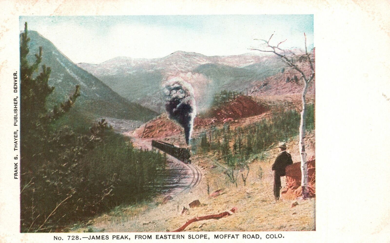 Vintage Postcard James Peak Eastern Slope Moffatt World Colorado Frank ...
