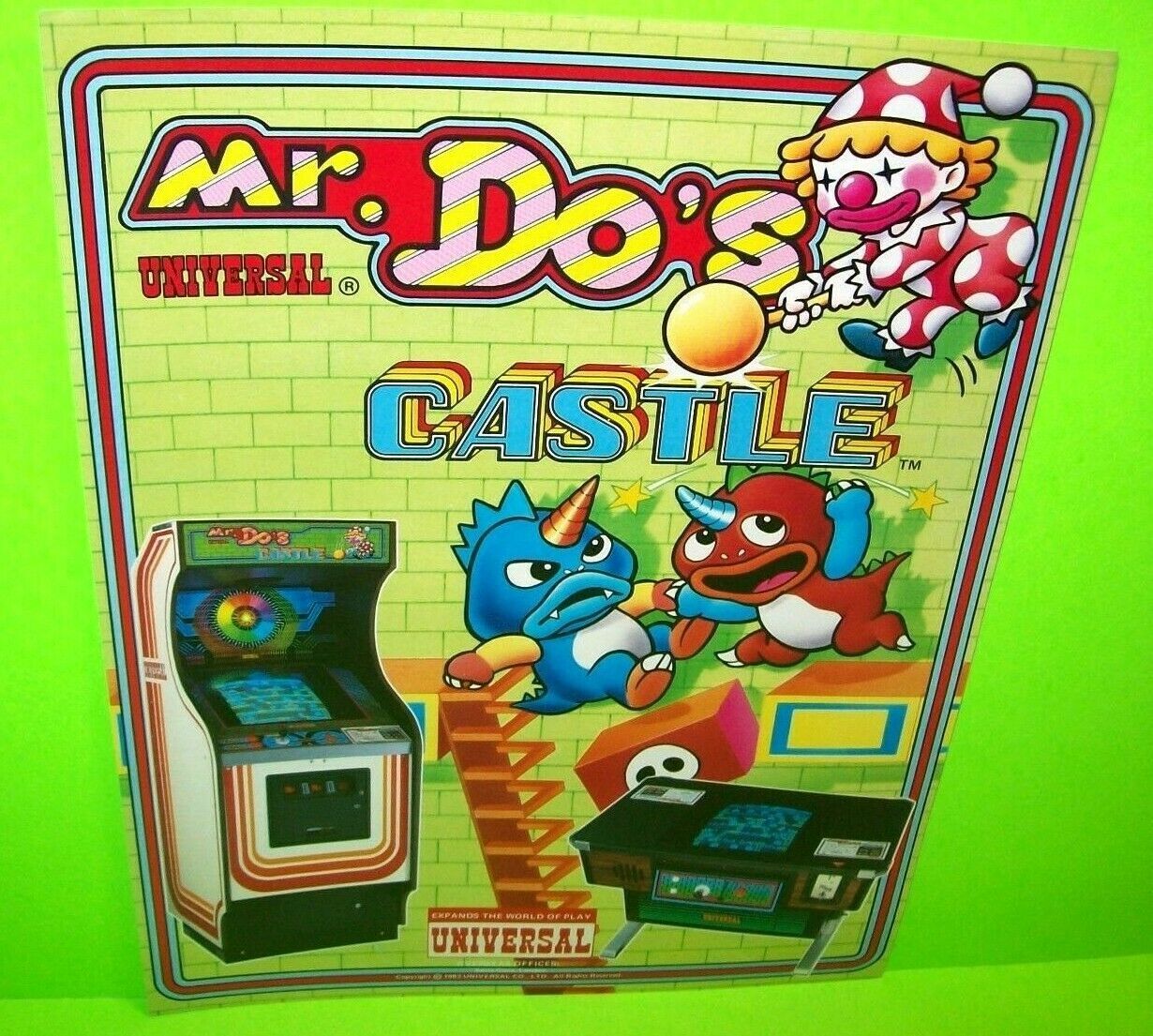 Mr Do's Castle Arcade FLYER Original 1983 Video Game Japan Promo Retro Artwork | Ephemera ...