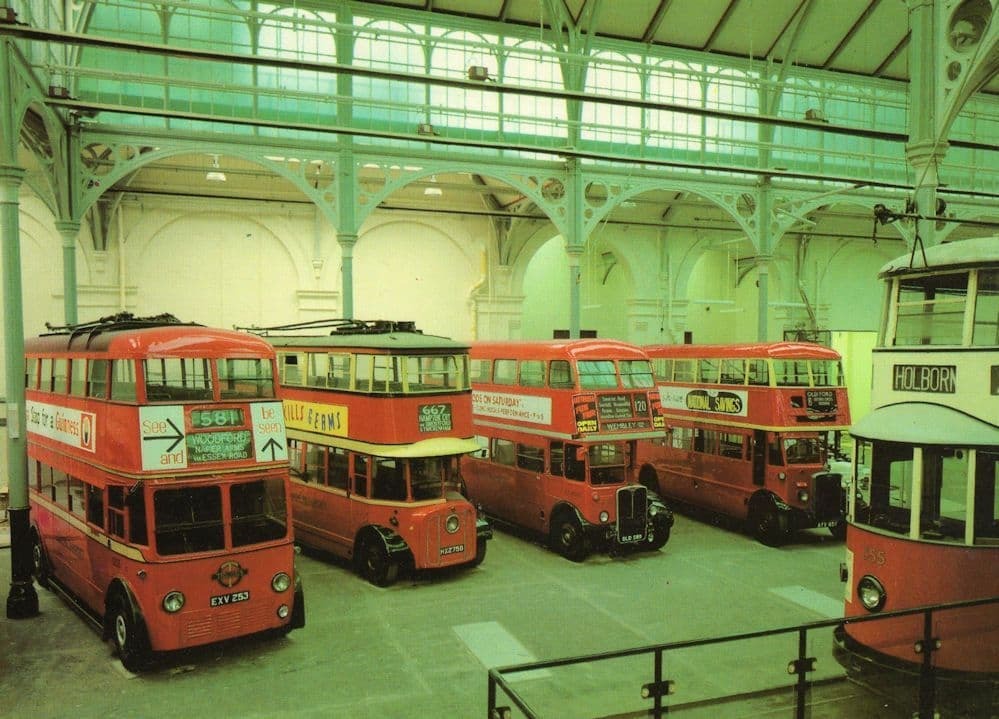 Feltham Tramcar London Museum Old Trams Bus Exhibit Display Postcard ...