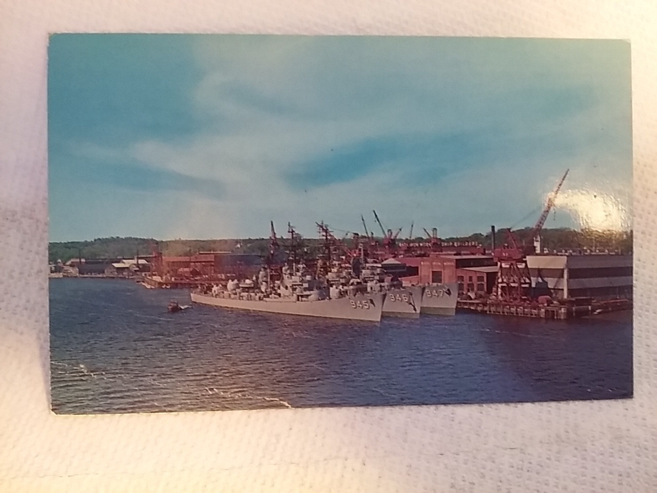 Bath Iron Works Maine 3 ships USS Hull Edison Somers Crane Kennebec ...