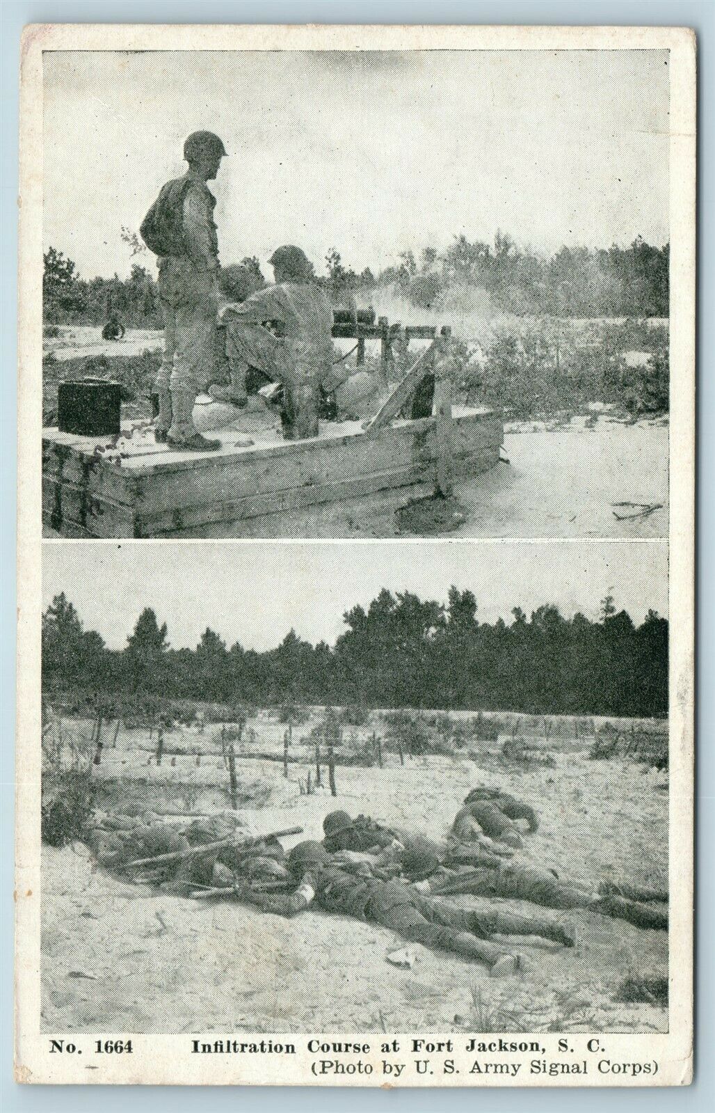 Postcard WW2 Infiltration Course at Fort Jackson SC AC11 | Topics ...