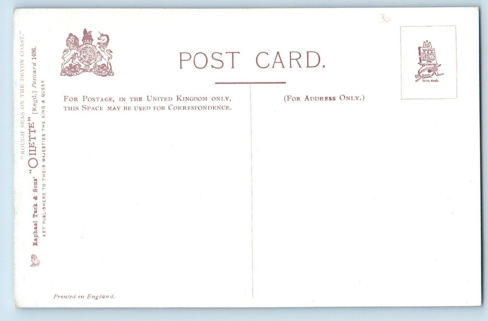 Devon England Postcard Wreck on the Beach Devon Coast c1910 Oilette ...