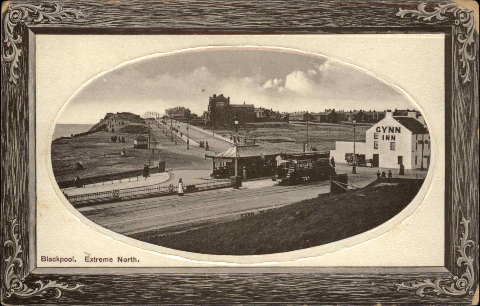 Blackpool England Eng Railroad Train Station Frame Border Vintage ...
