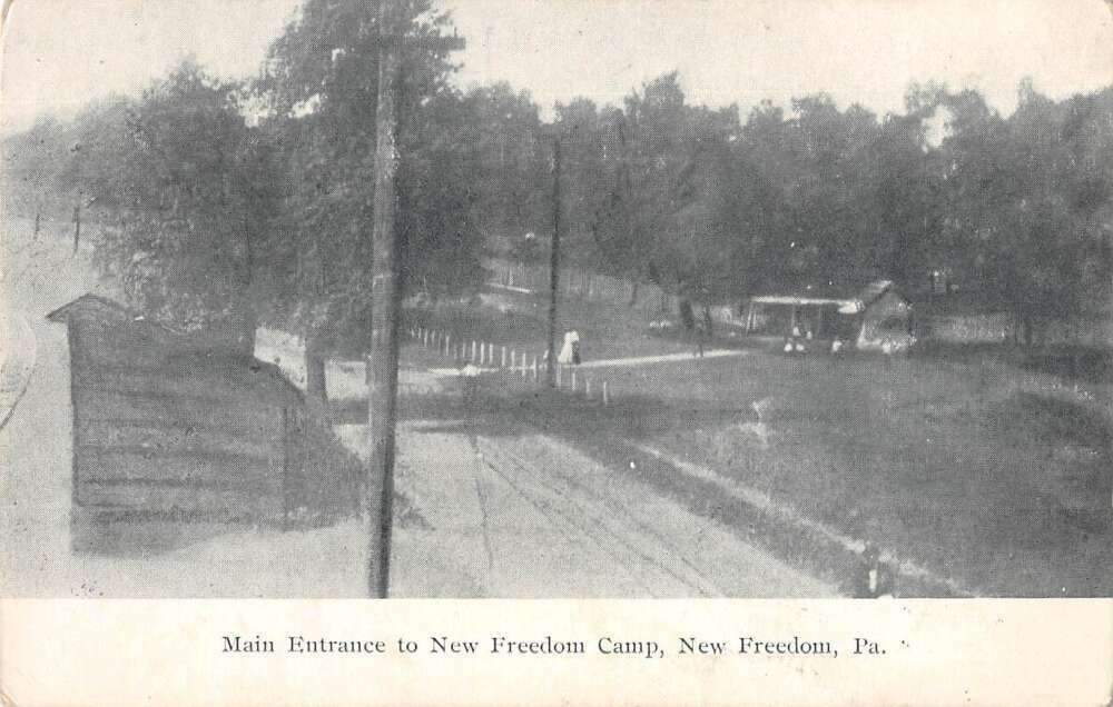New Freedom Pennsylvania New Freedom Camp Main Entrance Vintage ...