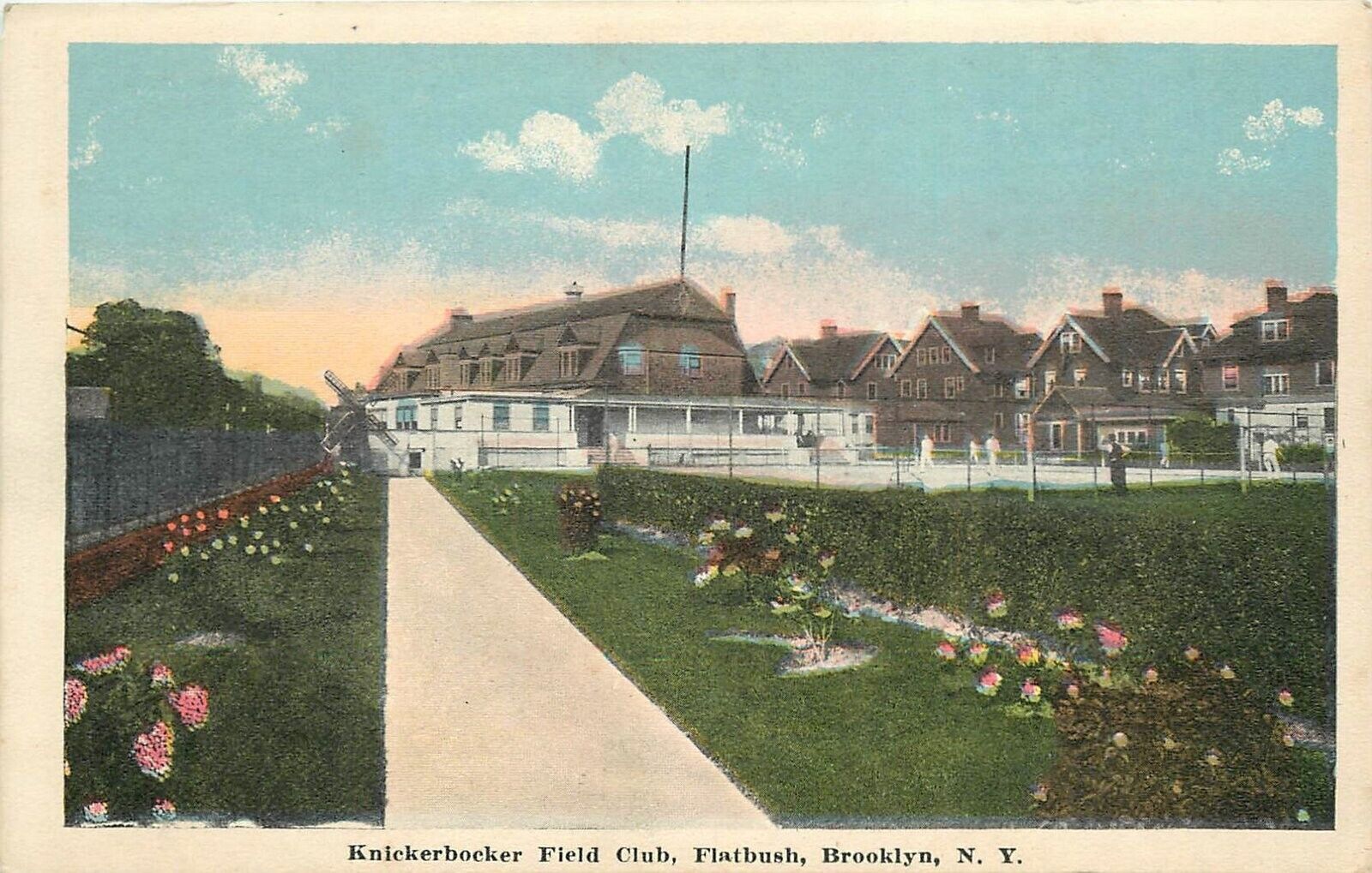 Postcard 1920s New York Brooklyn Knickerbocker Field Club Flatbush NY24 ...
