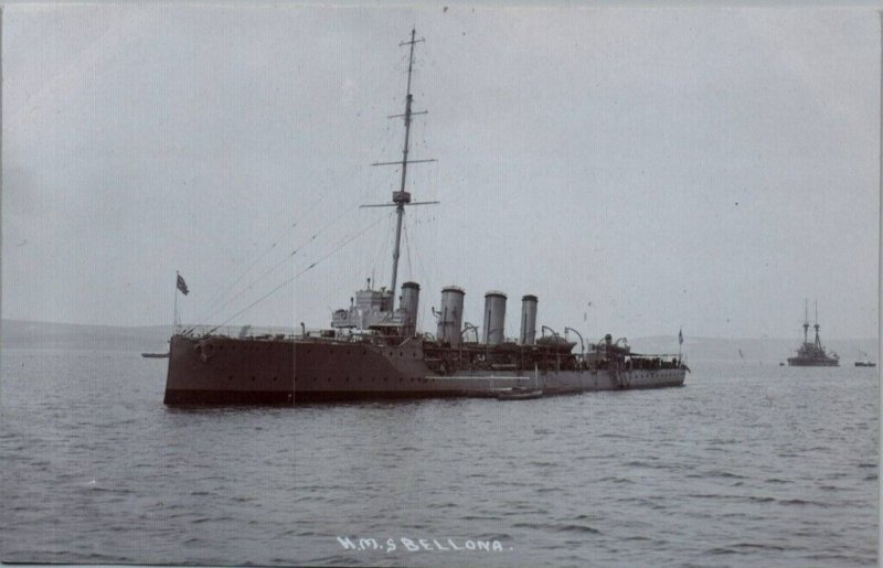 RPPC Photo British Royal Navy WWI HMS Bellona | Other / Unsorted ...