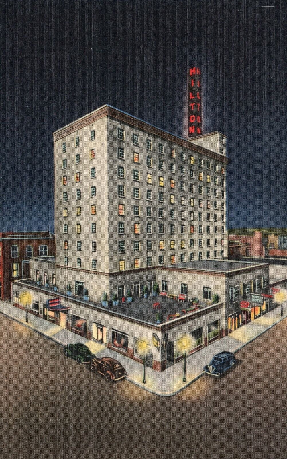 Vintage Postcard Hotel Hilton Luxurious Rooms Albuquerque New Mexico NM ...