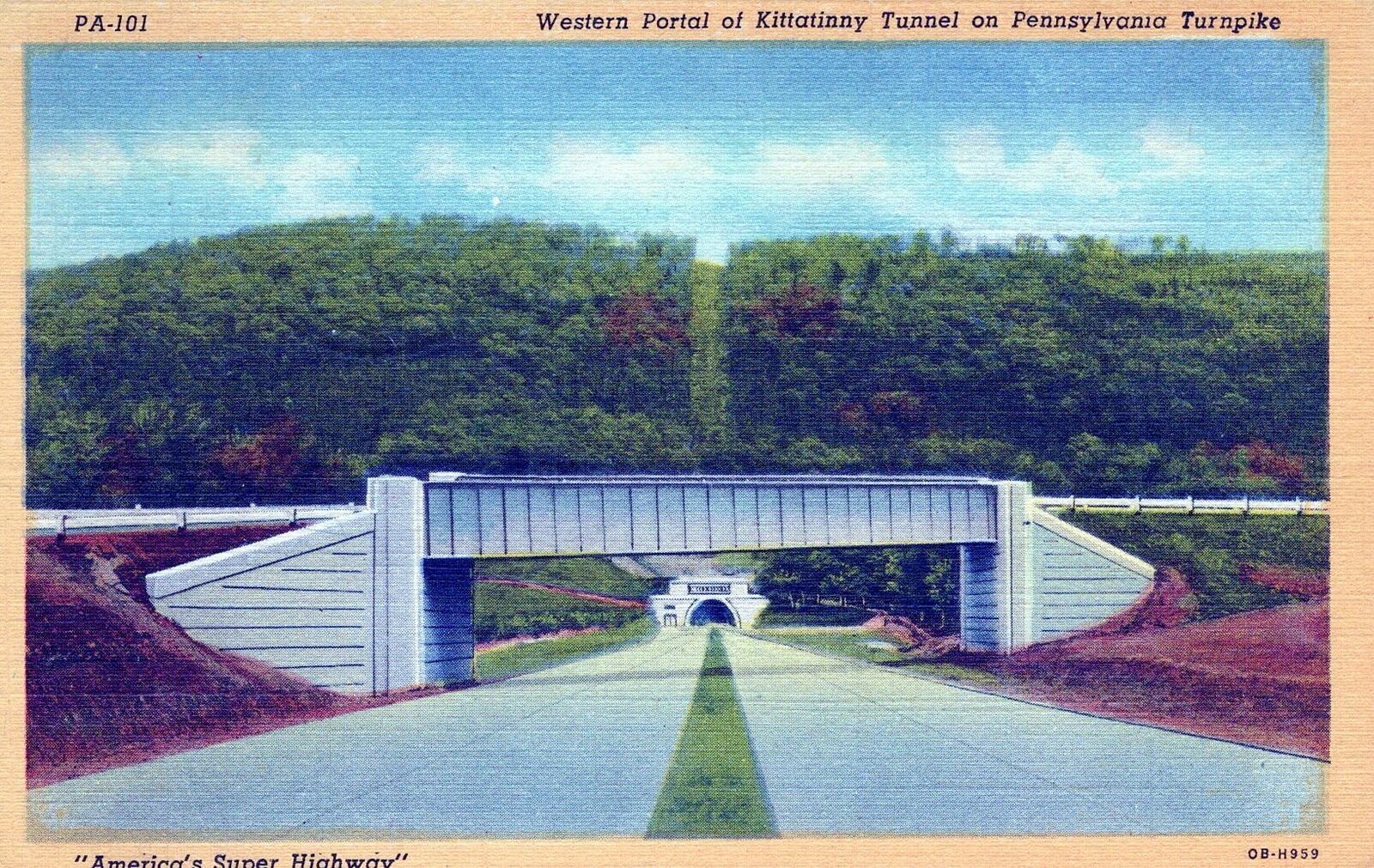 Vintage Postcard Wetsren Portal of Kittatinny Tunnel Pennsylvania ... Vintage Postcard Wetsren Portal of Kittatinny Tunnel Pennsylvania ...