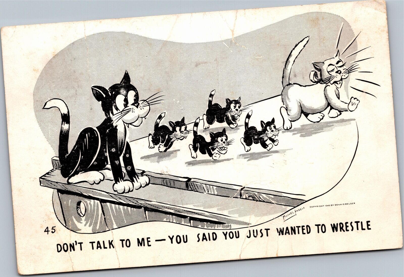 Delger Comic Michael Angelo cats Don't talk to me you said you wanted ...