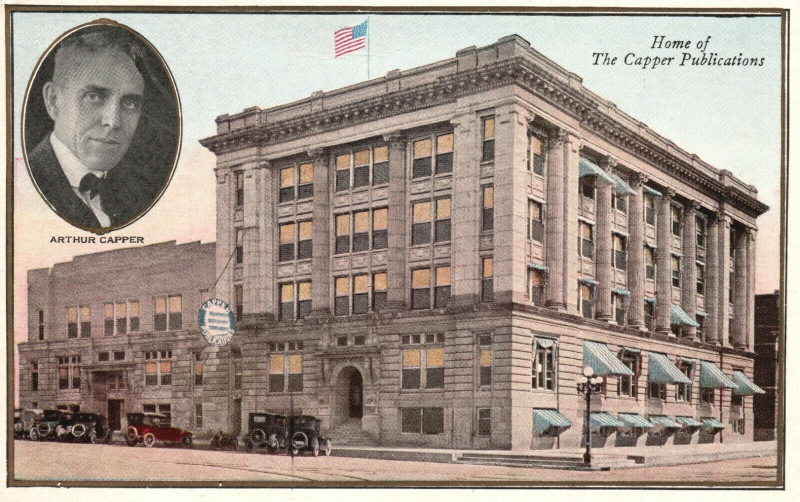 Vintage Postcard 1910's Arthur Capper Home of the Copper Publications ...