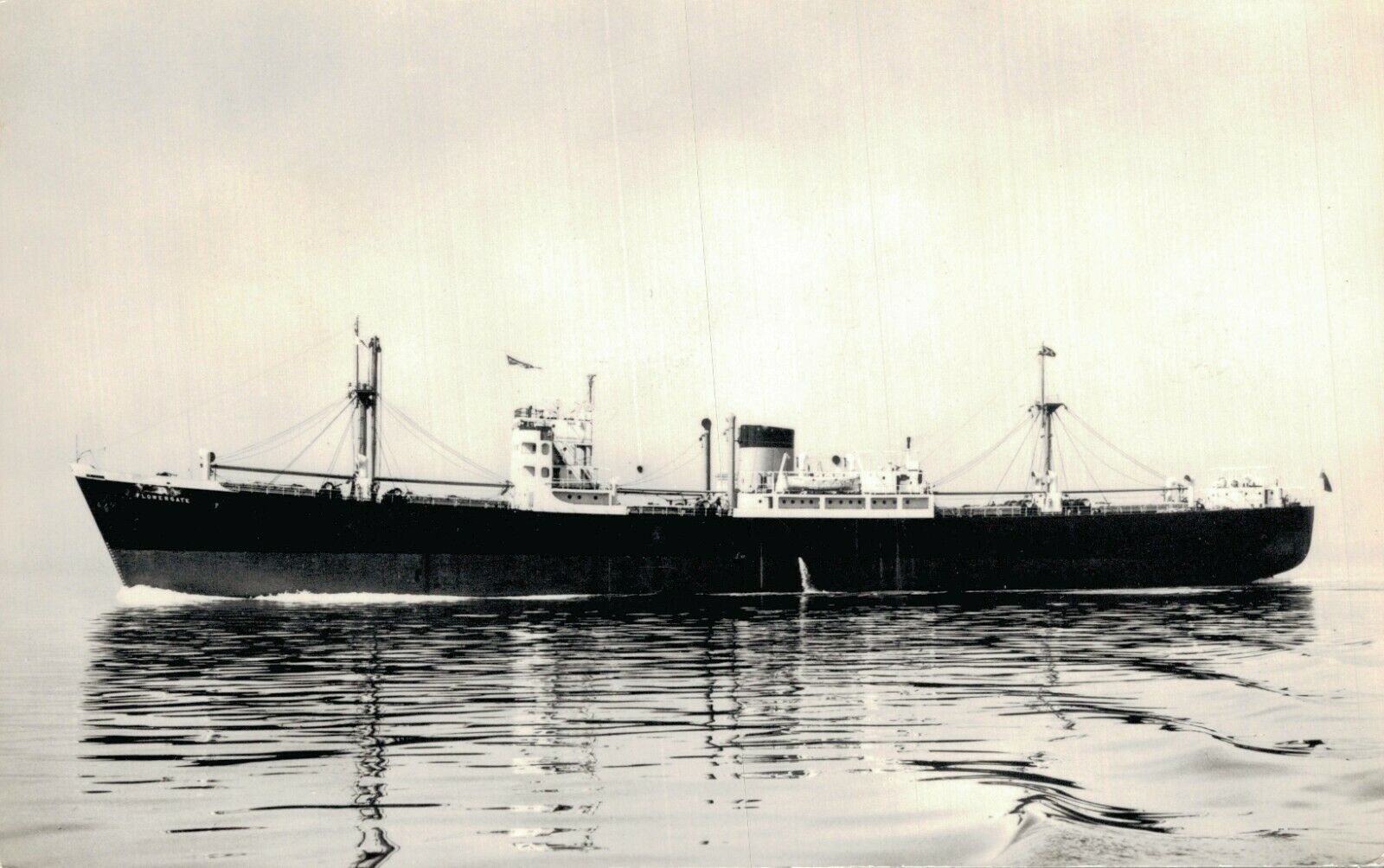 M.V Flowergate The Turnbull Scott Shipping Co. Ltd RPPC Cargo Ship 06. ...