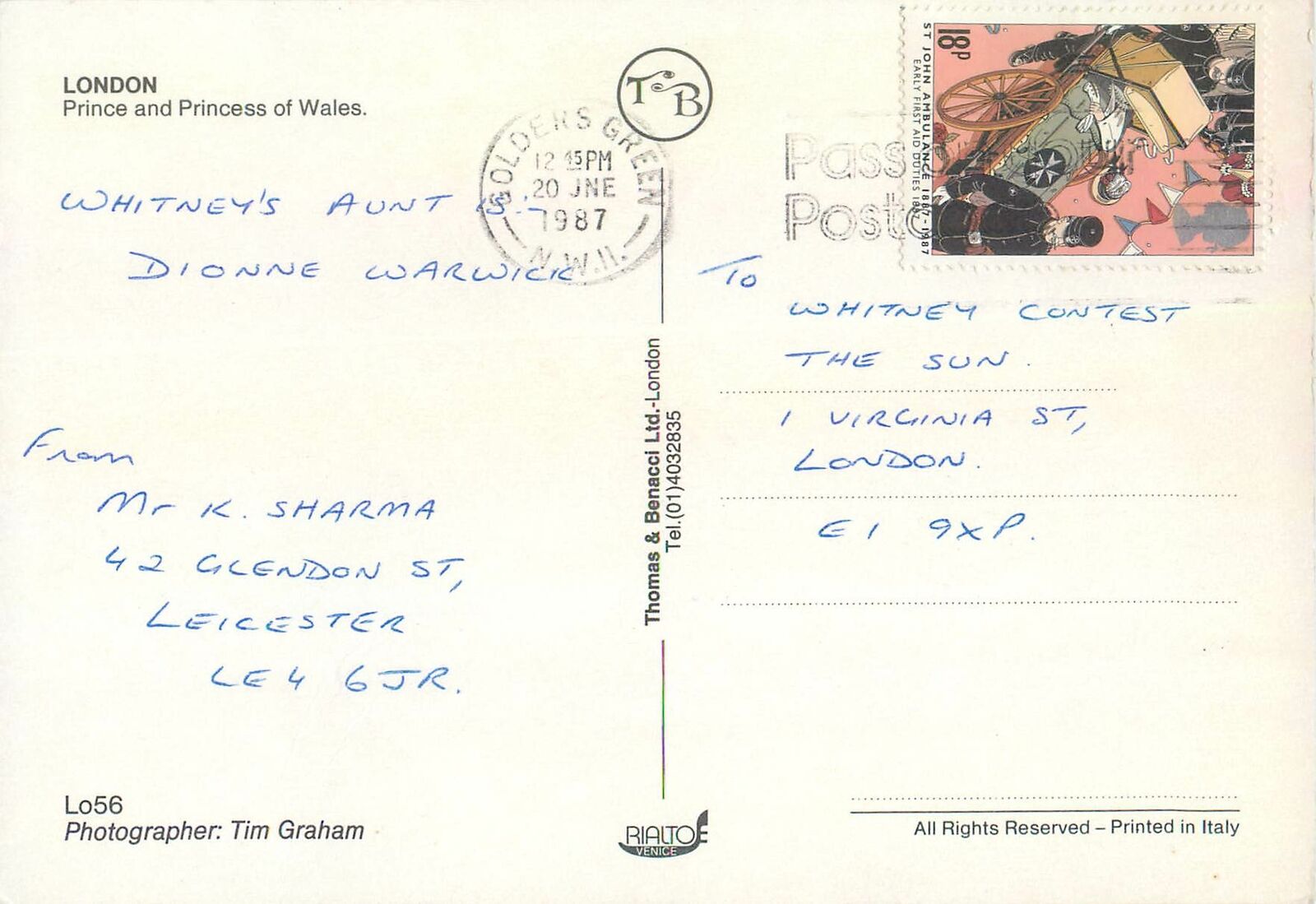 Royalty postcard prince and princess of Wales London | Topics - Royal ...