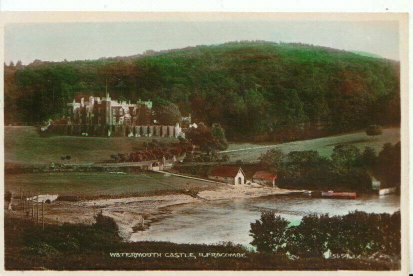 Devon Postcard - Watermouth Castle - Ilfracombe - Real Photograph - Ref ...