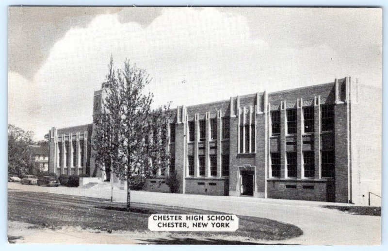 Chester New York High School Building Vintage Postcard | United States ...
