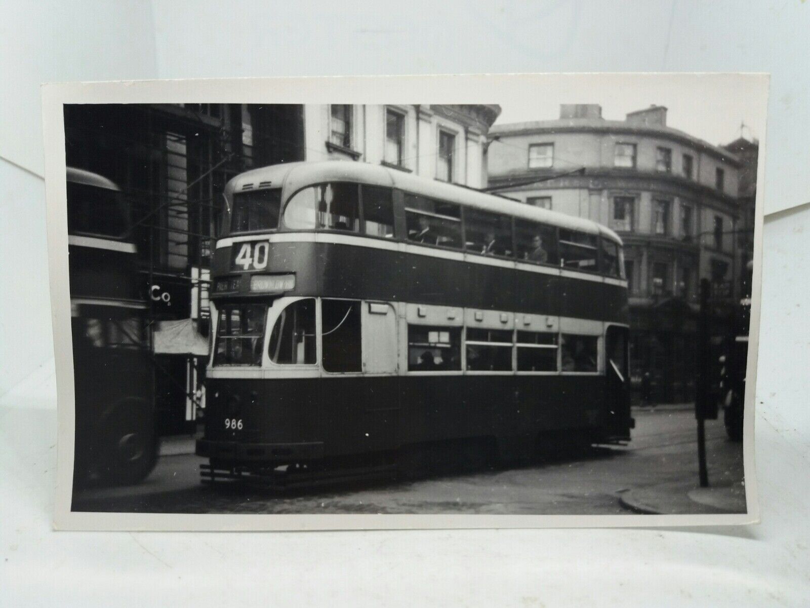 Original Vintage Photo Tram 986 Liverpool Tramways 1955 Appx Std ...