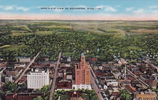 Birds Eye View Of Rochester Minnesota | United States - Minnesota ...