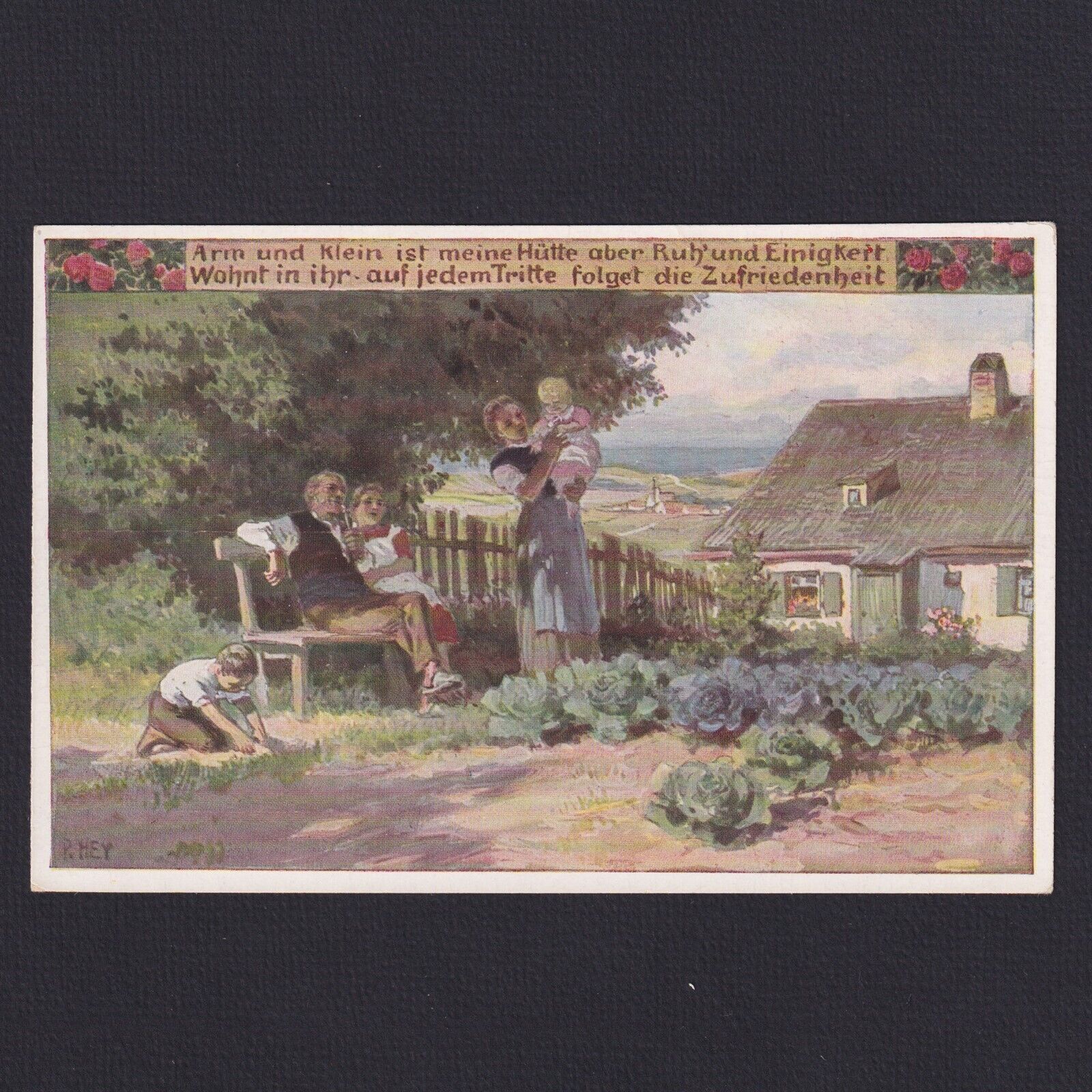 GERMANY, Postcard, Paul Hey, #91, 'Arm und klein ist meine Hütte ...