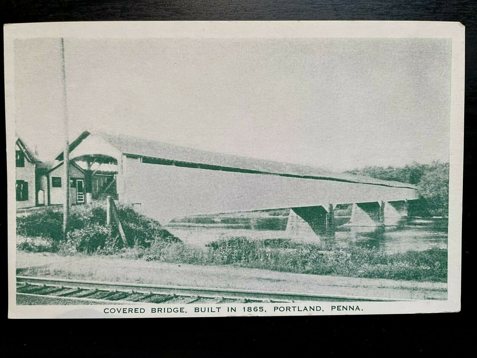Vintage Postcard 1915-1930 Covered Bridge Built in 1865 Portland ...