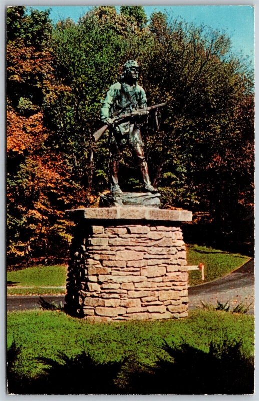 Vtg Louisville Kentucky KY Daniel Boone Statue Cherokee Park Entrance ...