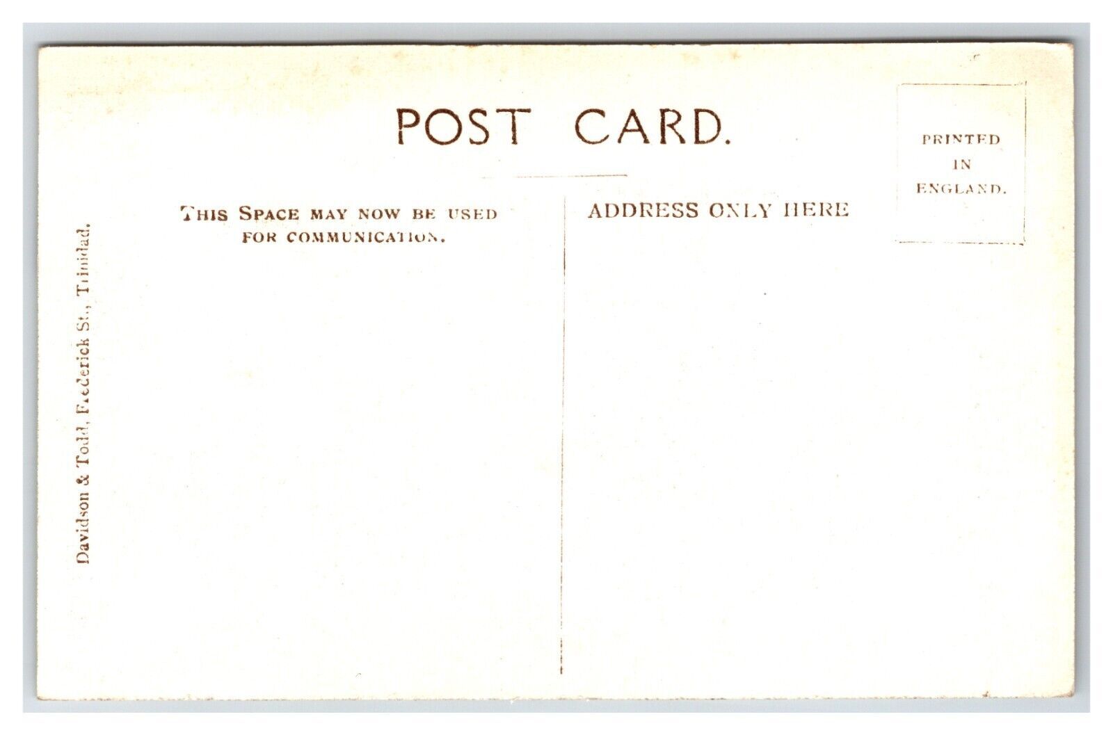 Digging Pitch Davidson & Todd Trinidad BWI UNP DB Postcard P18 | Other ...