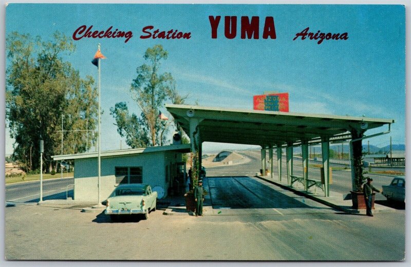 Vtg Yuma Arizona AZ Checking Station Border California Bridge 1950s ...