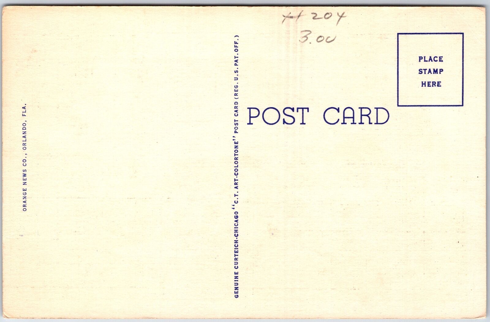 Vintage Postcard the Sanctuary at Knowles Memorial Chapel at Rollins ...