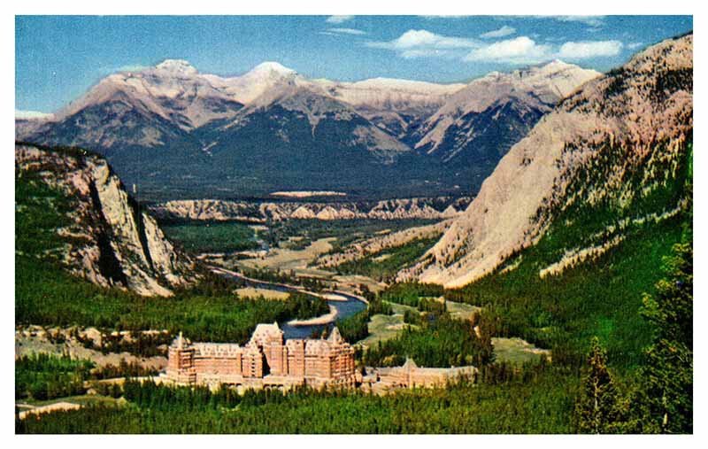 POSTCARD SCENE Banff Alberta AB AQ5128 | Canada - Alberta - Banff ...