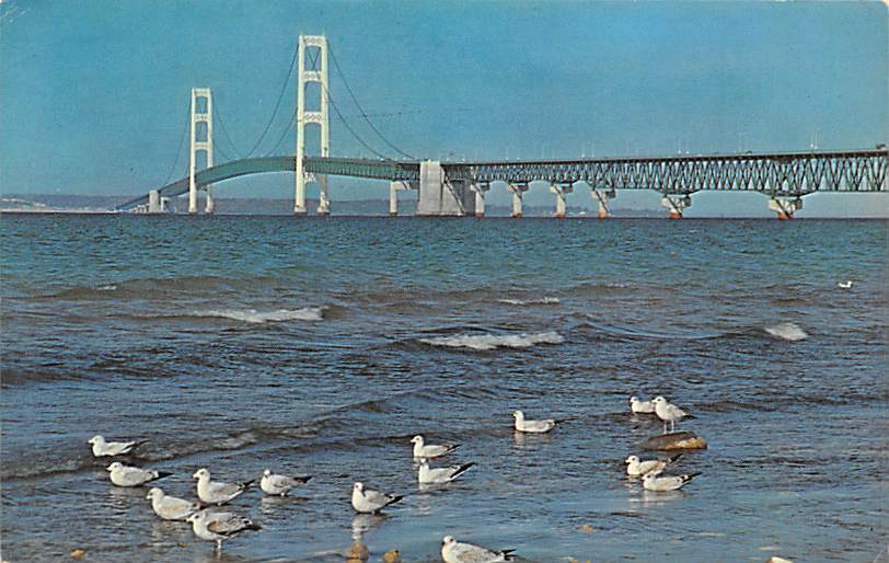 The Mighty Mackinac Bridge World's Longest Suspension Bridge - Upper ...