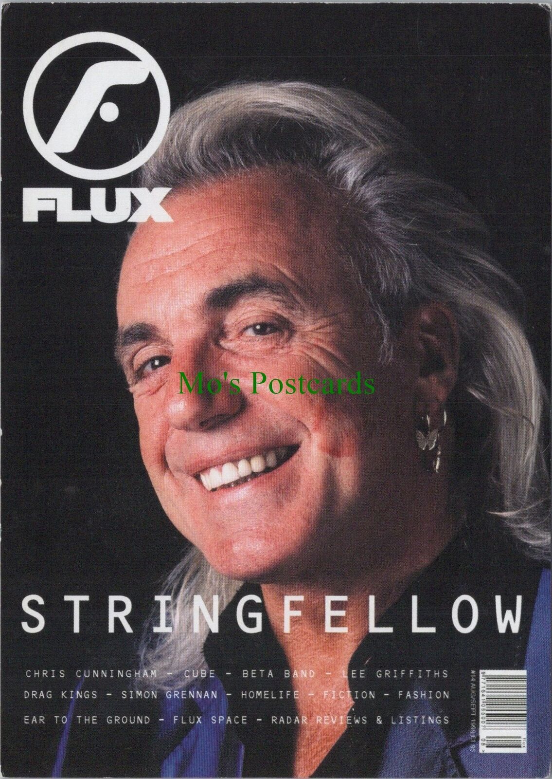Advertising Postcard - Flux Magazine Advert, Peter Stringfellow RR20267 ...
