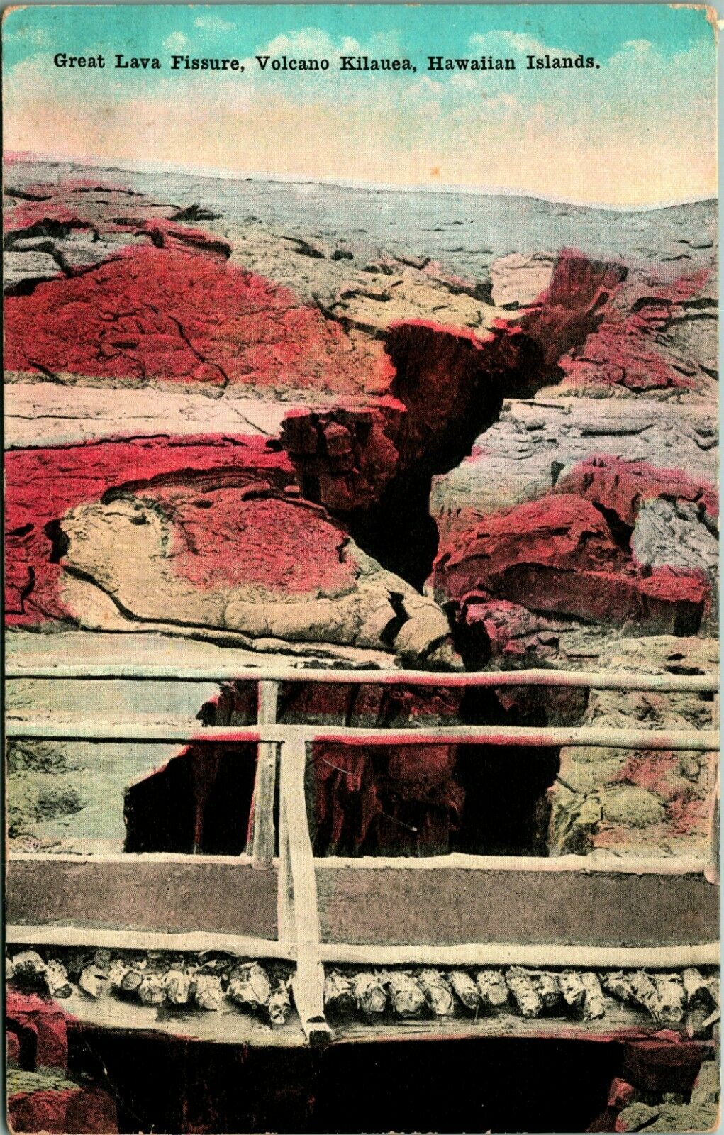 Great Lava Fissure Kilauea Hawaii Territory HI UNP Island Curio DB ...