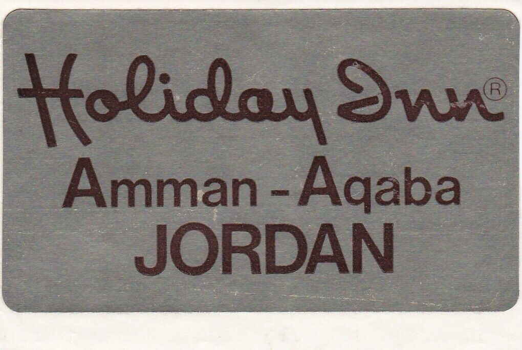 Jordan Amman Holiday Inn Vintage Luggage Label lbl0852 | Ephemera ...