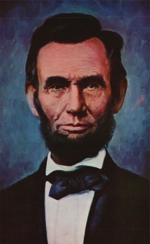 Vintage Postcard Abraham Lincoln Sixteenth President Born in a Log ...