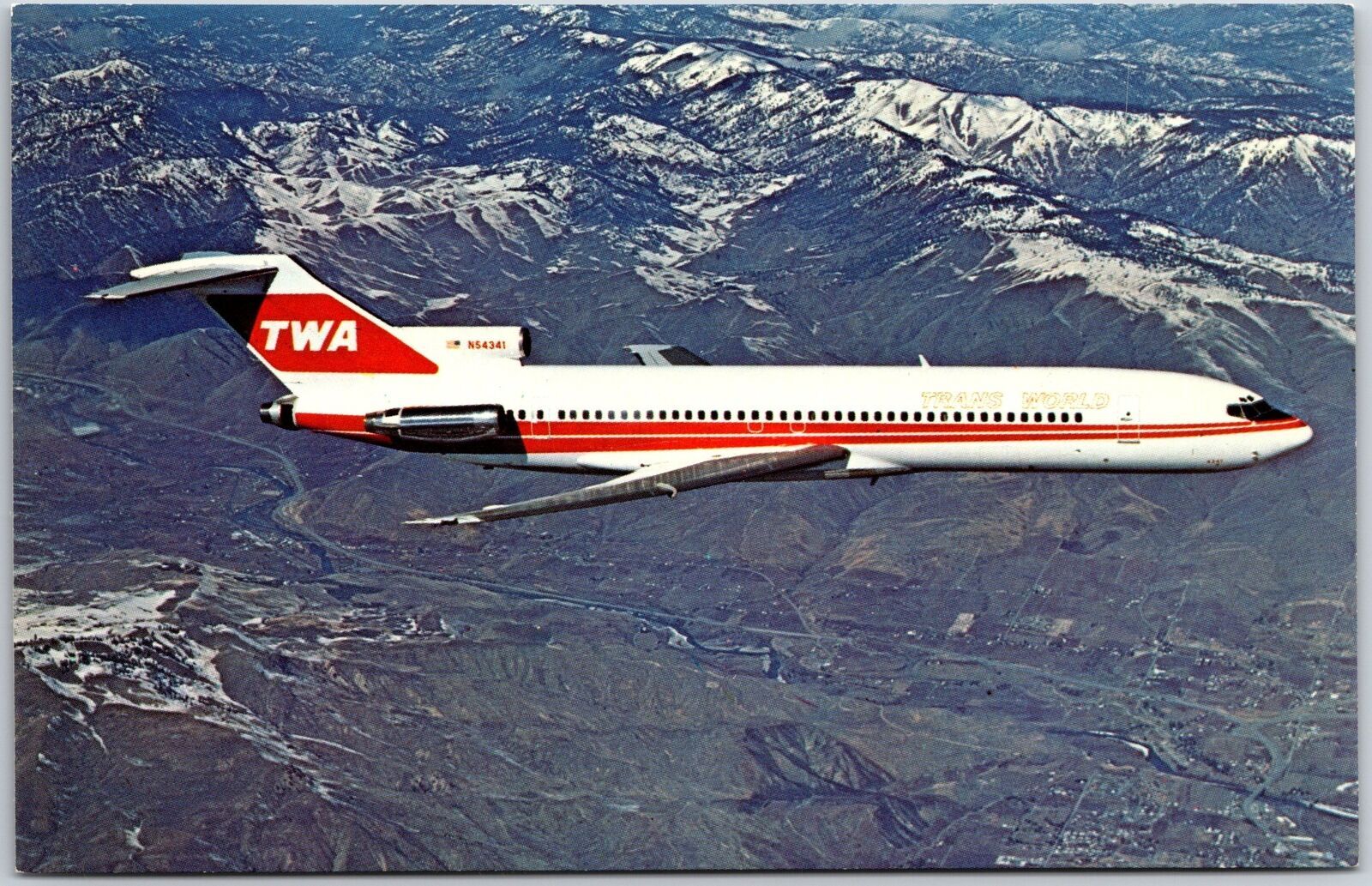 Airplane TWA - Trans World Airlines Boeing 727-231A Advance Model 1979 ...