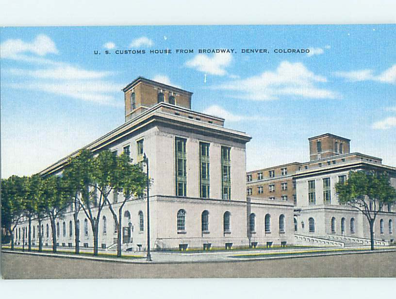 Linen BUILDING SCENE Denver Colorado CO AE8580 | United States ...