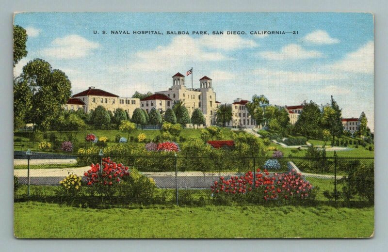U.S. Naval Hospital , Balboa Park, San Diego, California, Postcard ...