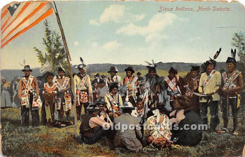 Sioux Indians North Dakota, ND, USA Indian Unused a lot of corner and ...