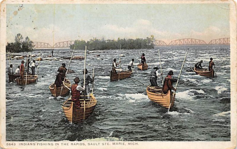 Fishing In The Rapids Sault Ste Marie, Michigan USA | United States ...