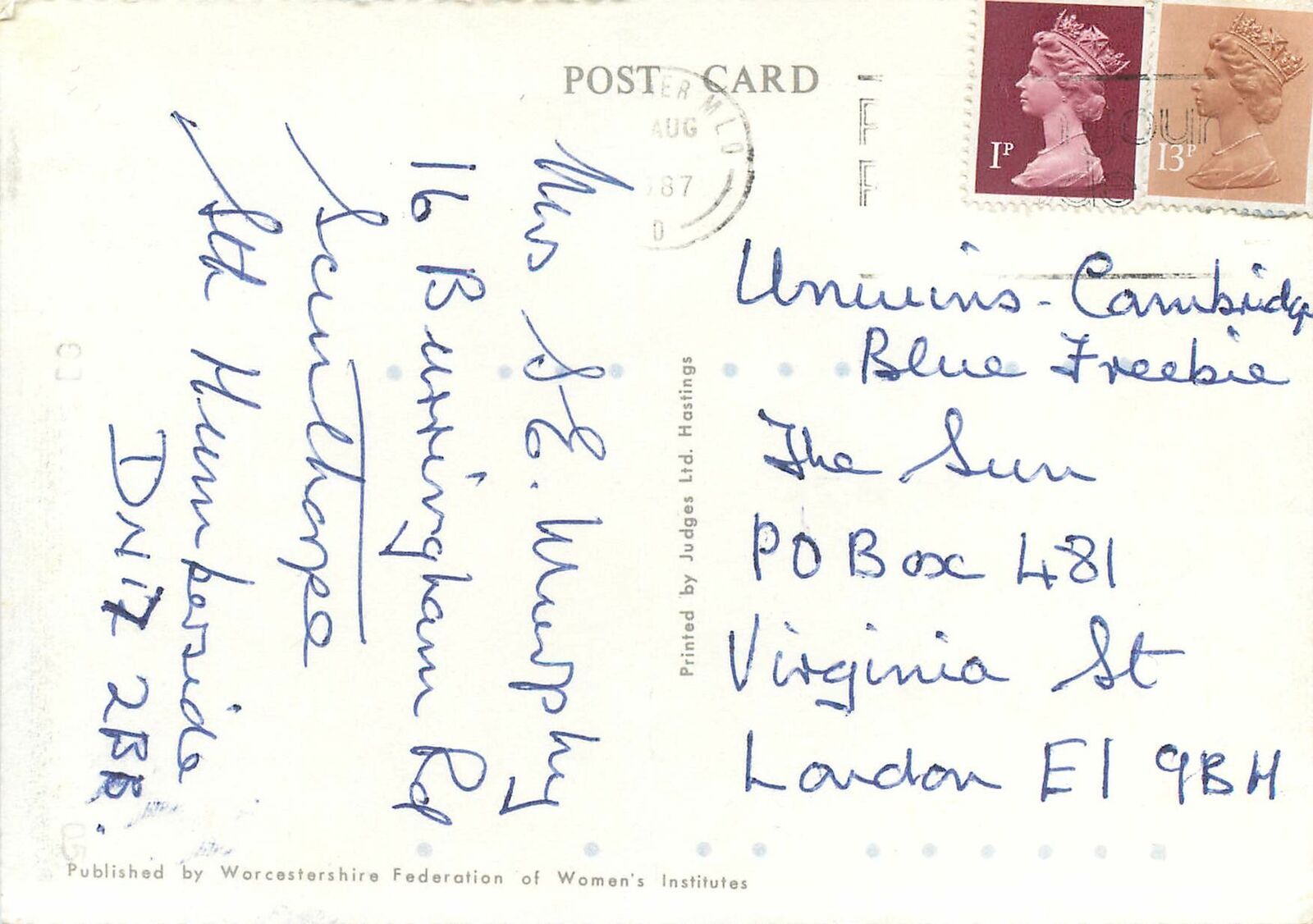 Postcard England Harvington Hall medieval historical landmark | Europe ...