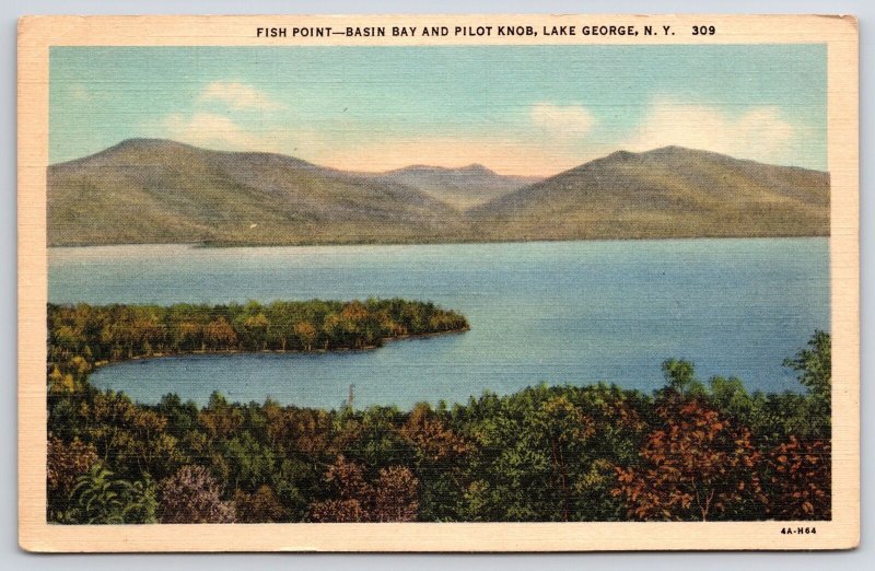 Fish Point Basin Bay Pilot Knob Lake George New York NY Mountain Forest ...