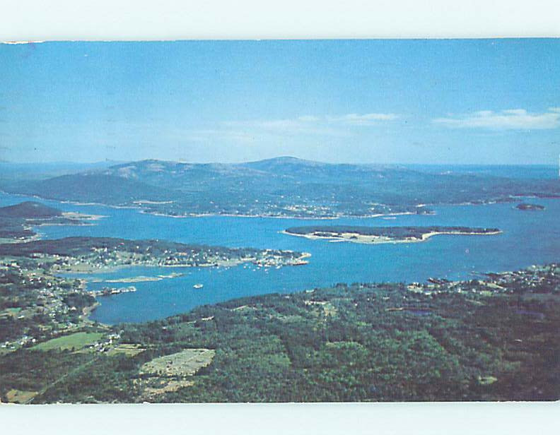 Pre-1980 AERIAL Manset In Southwest Harbor by Bar Mount Desert Island ...