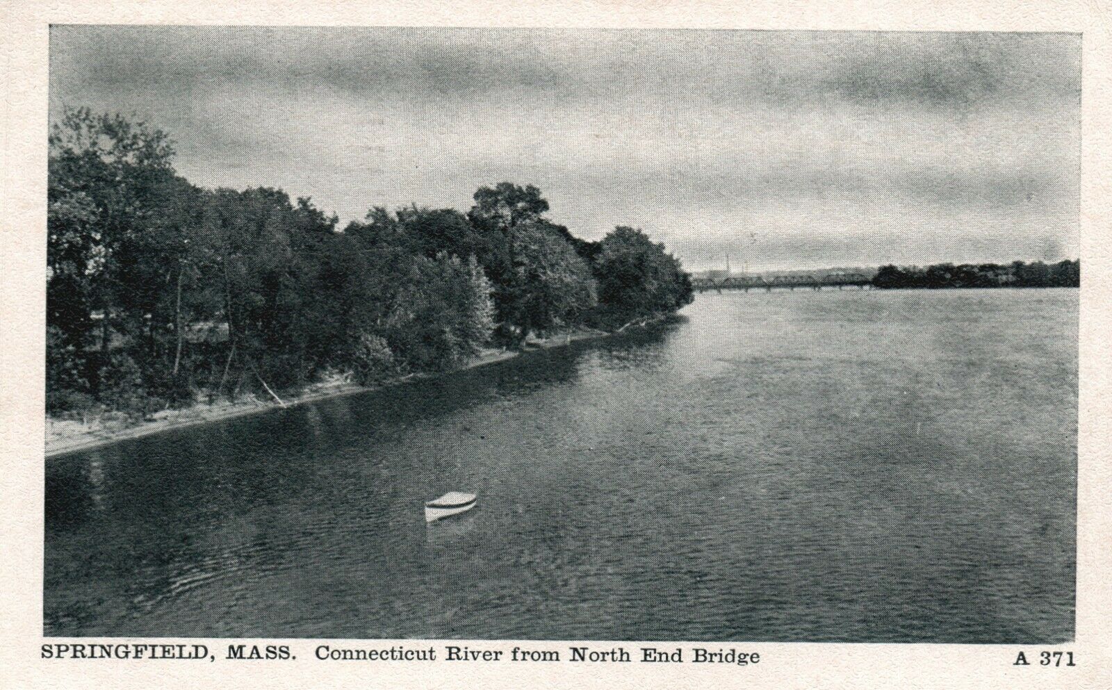 Vintage Postcard 1910 Connecticut River North End Bridge Springfield MA ...