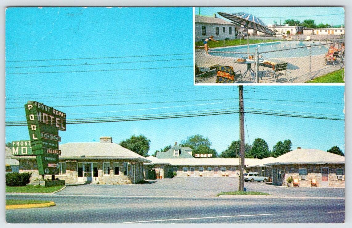 1950'S Front Royal Motel Virginia VA Arthur Knowles Swimming Pool ...