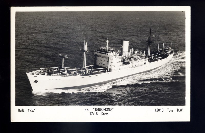 ca0715 - Ben Line Cargo Ship - Benlomond - built 1957 - plainback ...