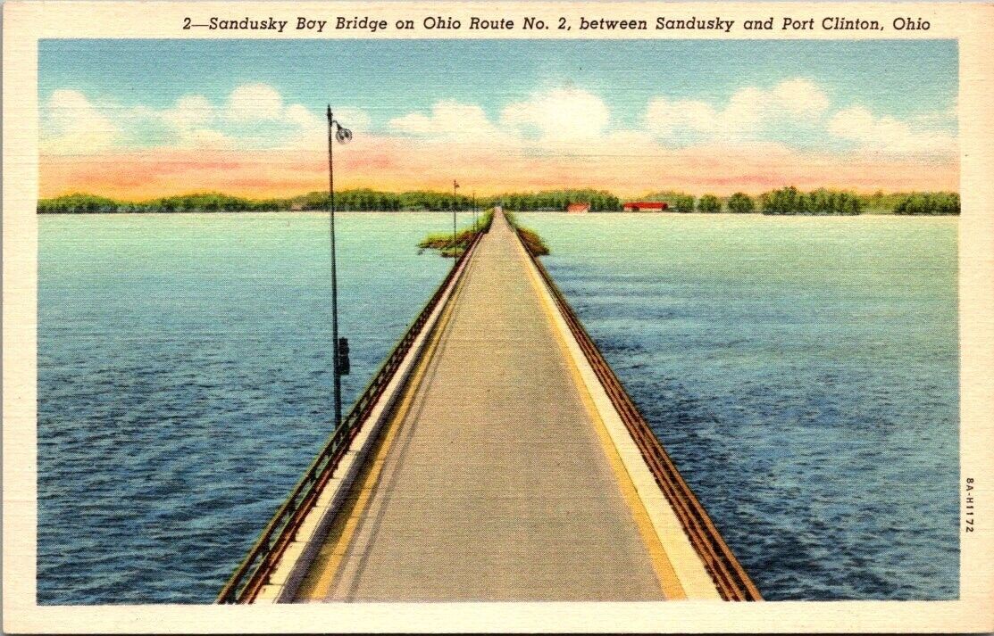 Vintage Ohio Postcard - Port Clinton - Sandusky Bay Bridge | United ...