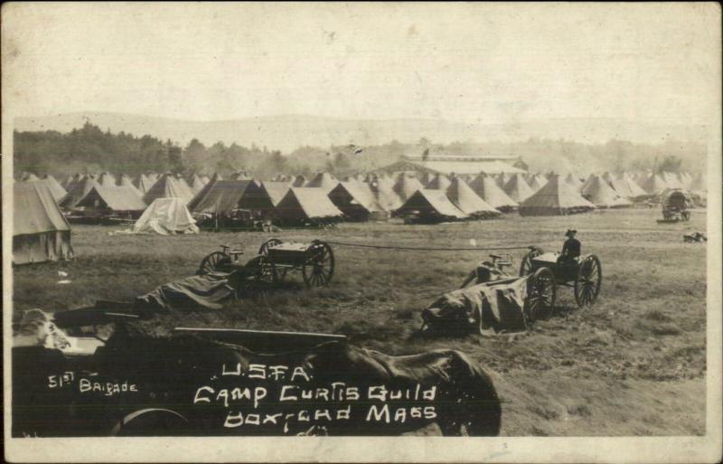 Boxford MA USFA Camp Curtis Guild c1910 Real Photo Postcard 51st ...