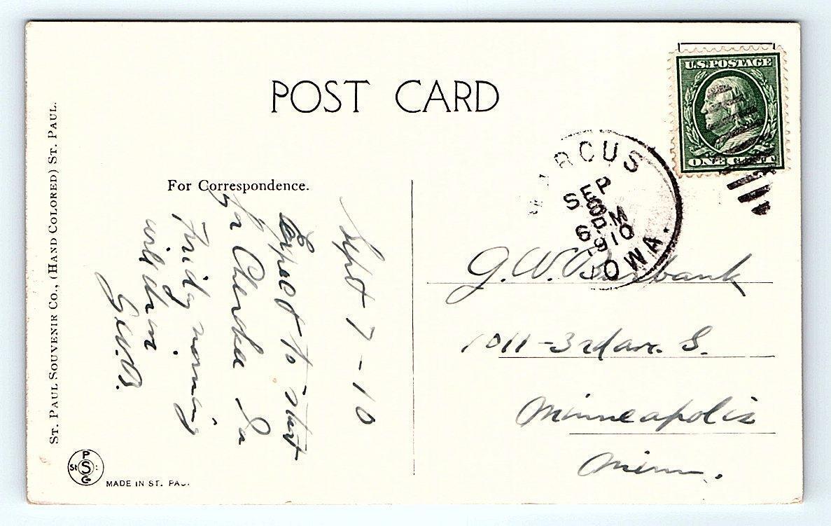 MARCUS, IA Iowa ~ MAIN STREET SCENE 1910 Cherokee County Postcard ...